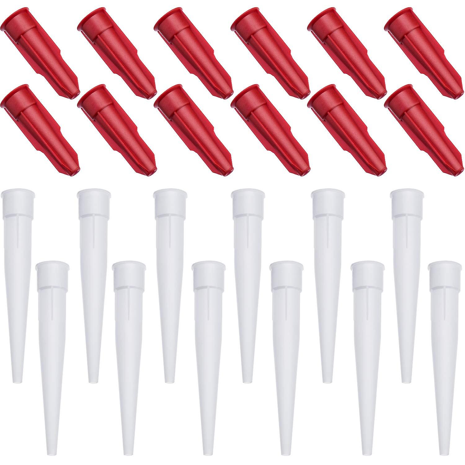 12 groups caulking nozzle caps, caulking nozzles, resealable silicone ...