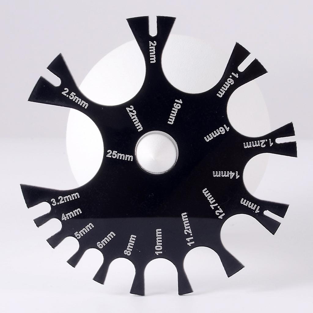 Black Gauge Measurement Wheel Dia 85mm/3.35'' High Quality Acrylic ...