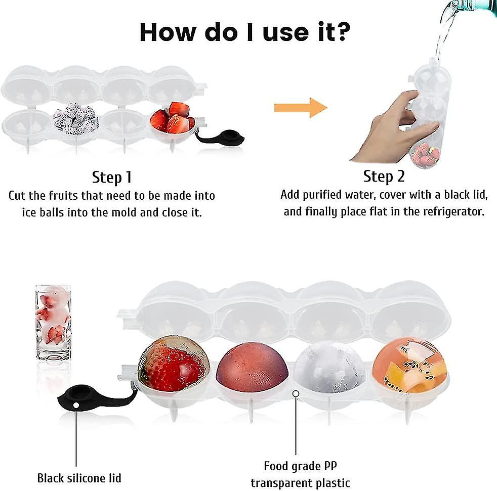 Ice Ball Mold, Large Round Ice Cube Form, Ice Hockey Form Ice Cube, One ...