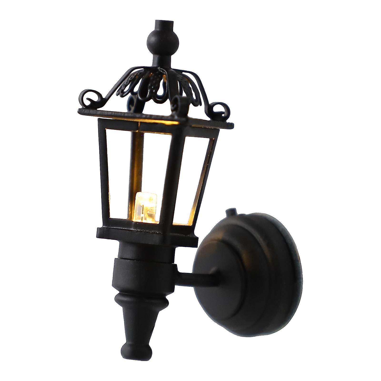 Led Lantern 1/12 Mini House Led Wall Light 1:12 Miniature Wall Light ...