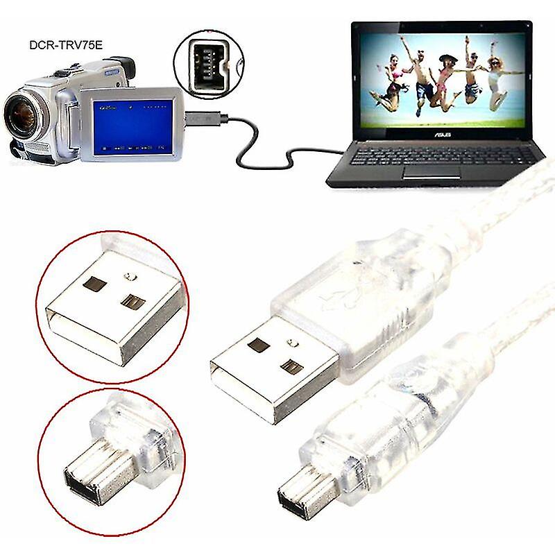 Usb Male To Firewire Ieee 1394 4 Pin Male Ilink Adapter Cable For Sony ...