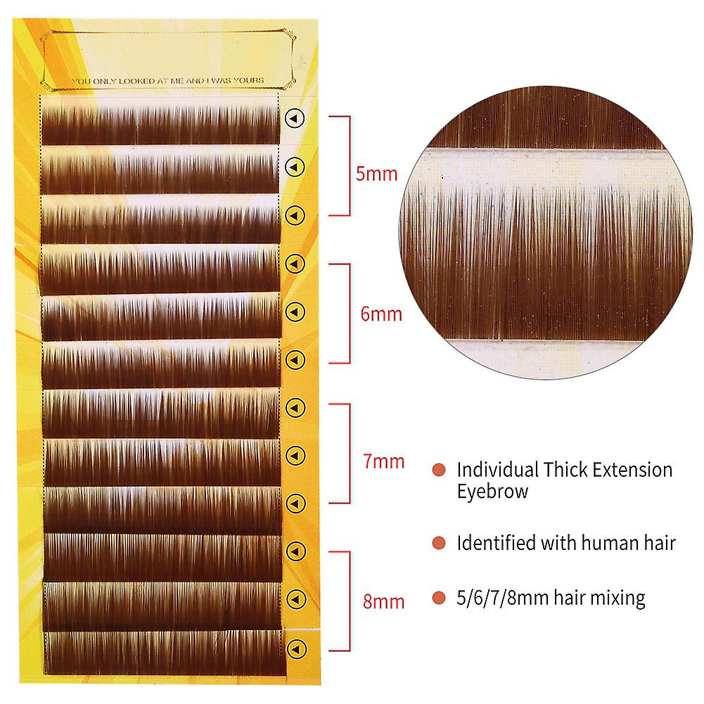 Mixed Dark Brown False Eyebrow Extension Fake Eyebrow Enhancer ...