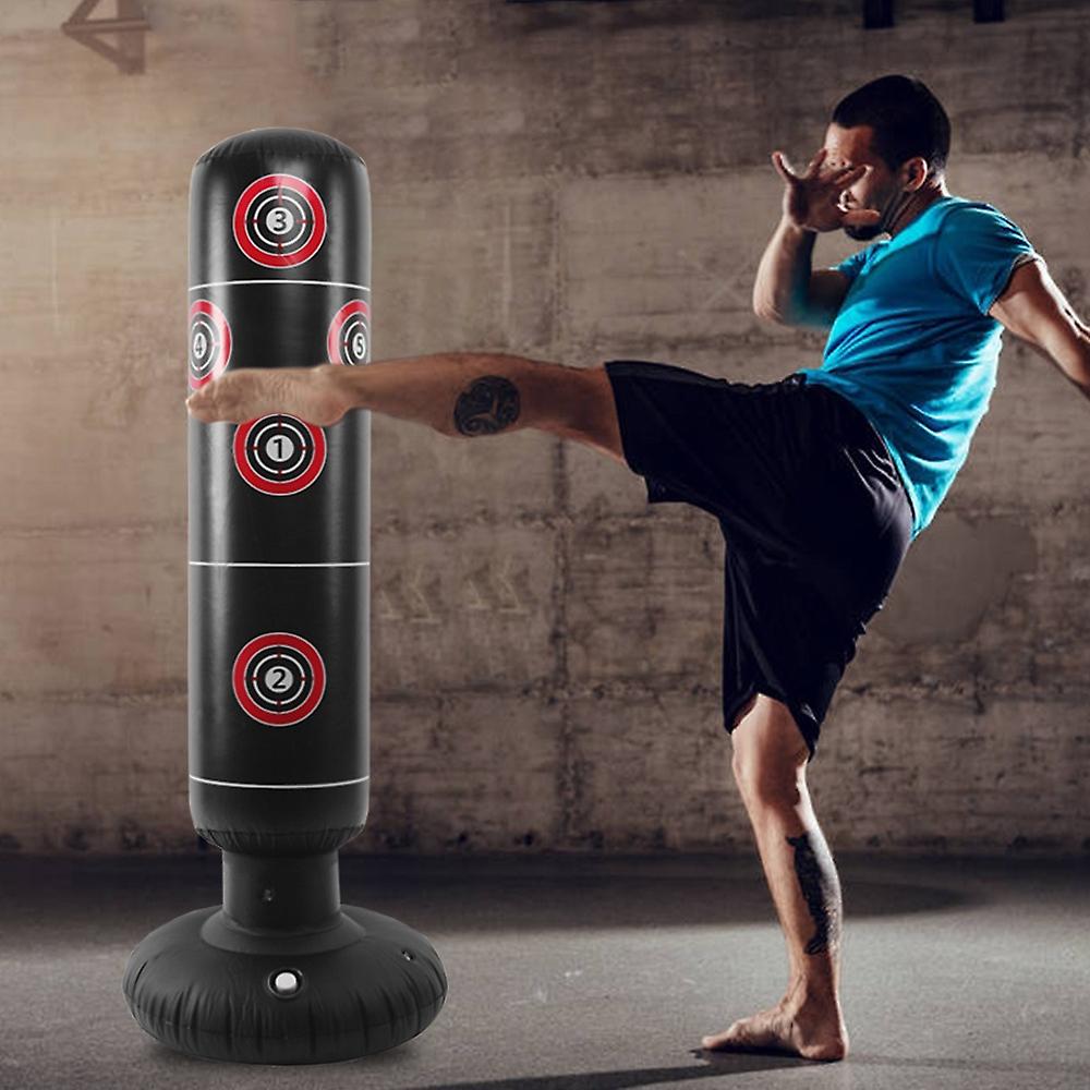 Fitness Punching Bag Inflatable Punching Bag Stand Boxing Bag Toy PVC ...