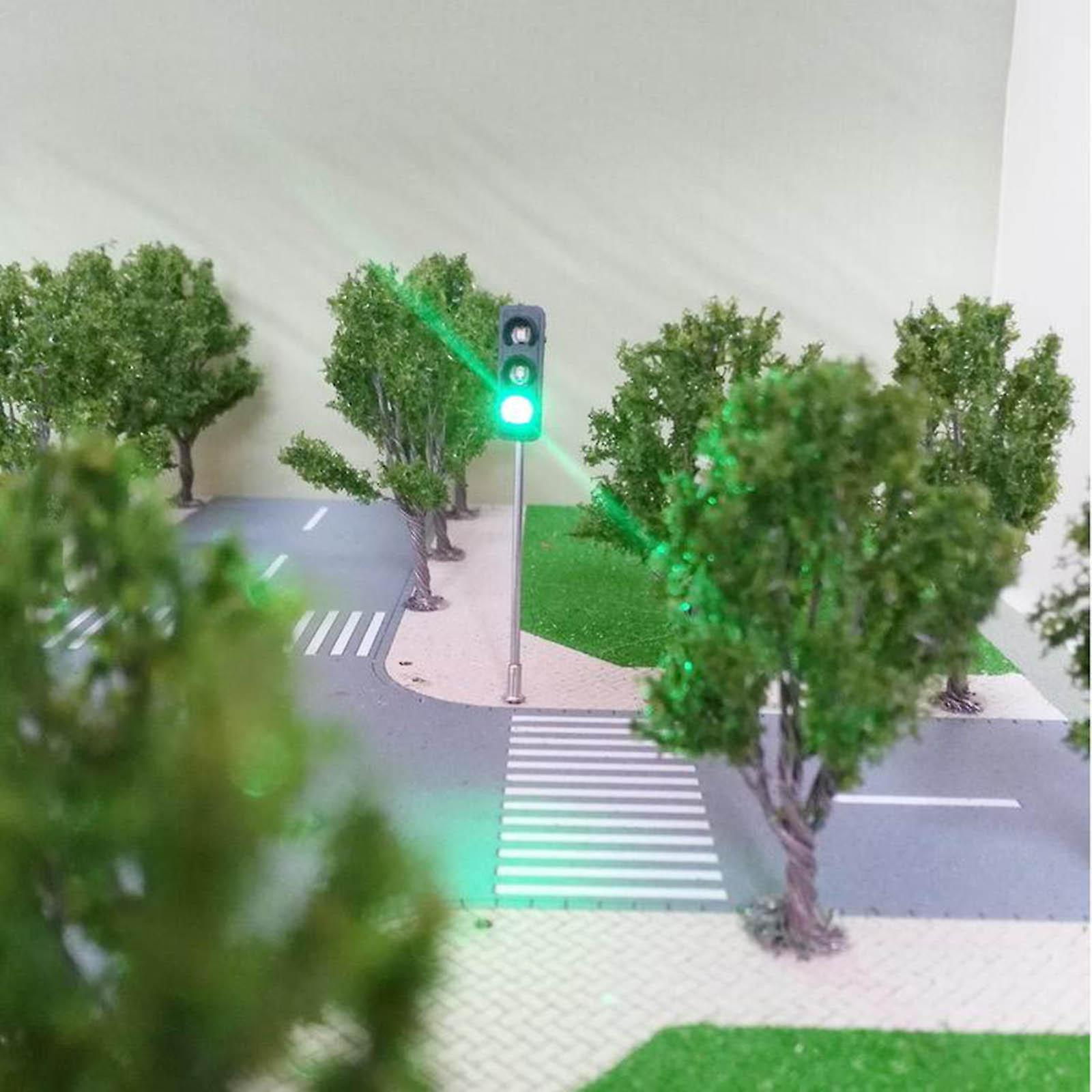 Miniature Traffic Signal Light Model Realistic Design LED Light for ...