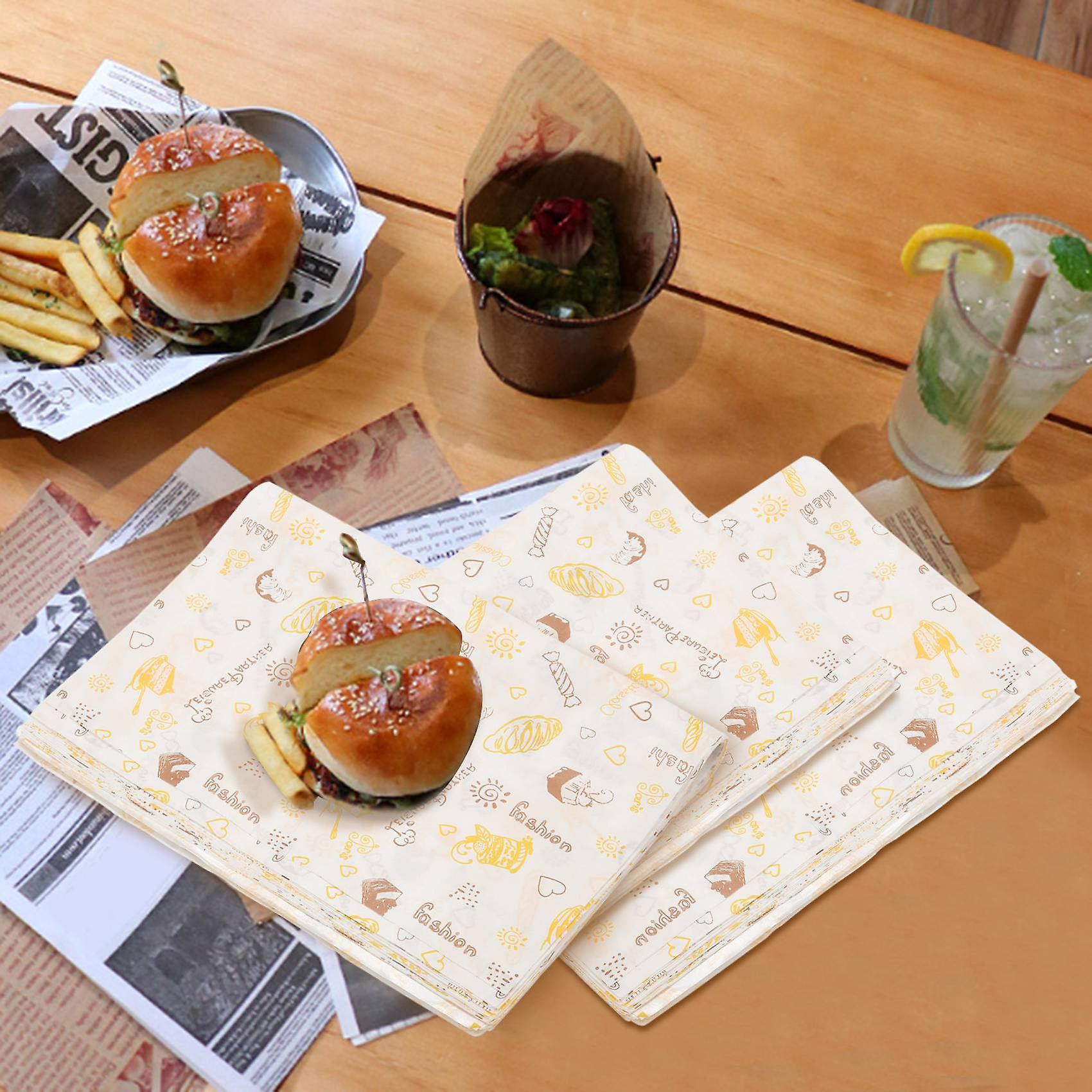 Sandwich Wrapping Paper Bread Paper Oven Tray Pad Paper Blotting Paper ...