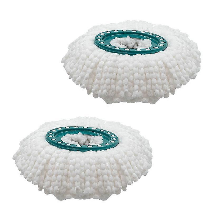 set of 2 Clean Twist Disc Mop replacement heads, ideal for tiles and ...