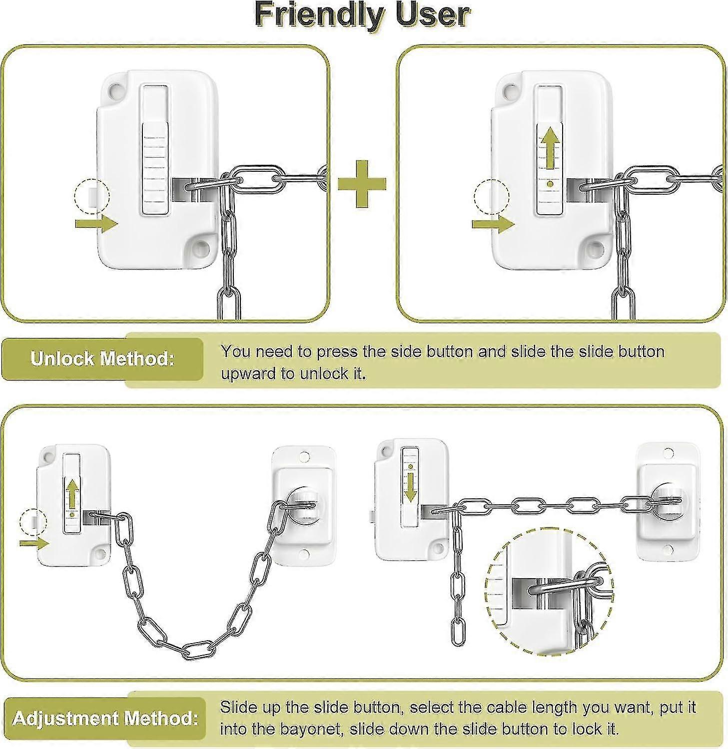Window Locks, Window Restrictor Child Cat Safety Locks, Self Adhesive ...