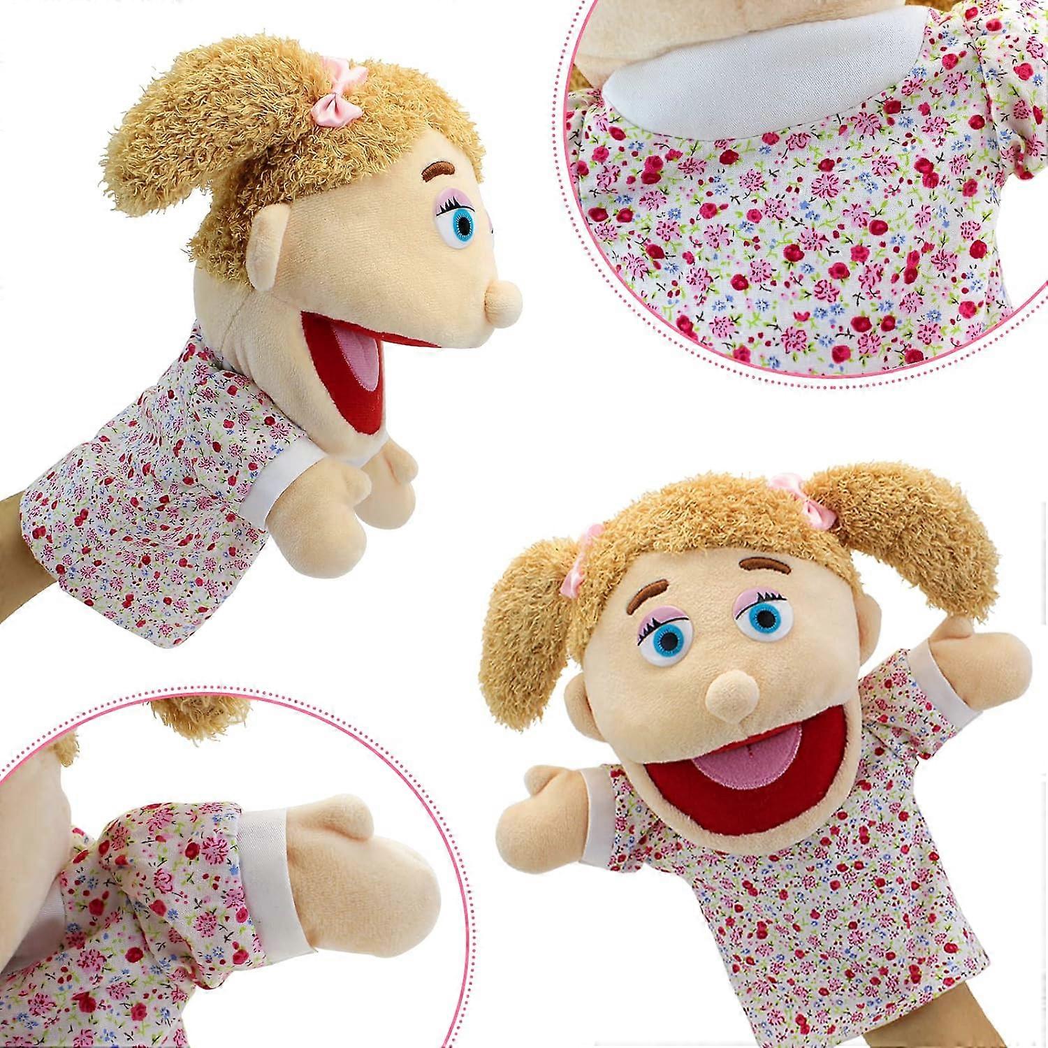 Family Hand Puppets,Puppets for Kids Role Paly Family Members 13.4 INCH ...