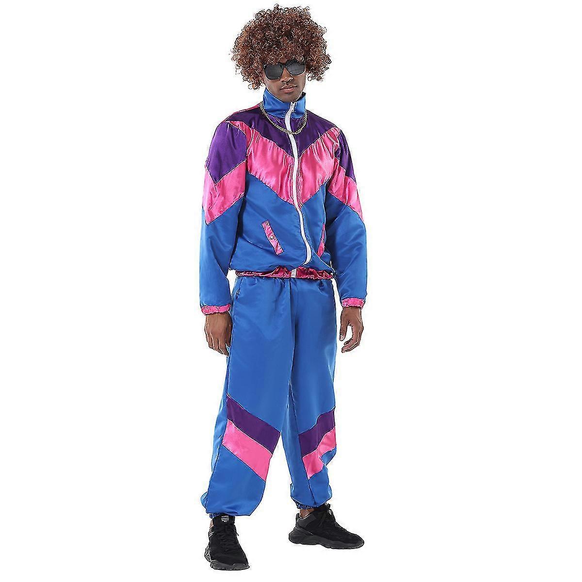 Umorden Adult 80s Rapper Hip Hop Dance Costume For Men Women Couple ...