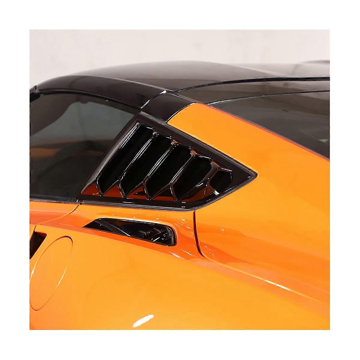 Car Rear Side Window Louvers for C7 2014-2019 Triangular Window Glass ...