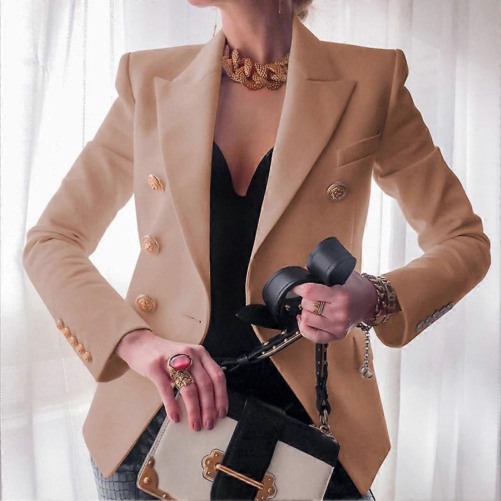 Women's Suit Short Jacket Solid Color Business Commuter Jacket Daily ...