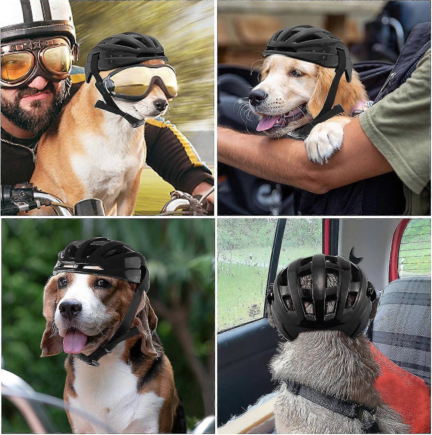 Dog Helmets For Small Medium Dogs, Ventilated Dog Motorcycle Helmet ...
