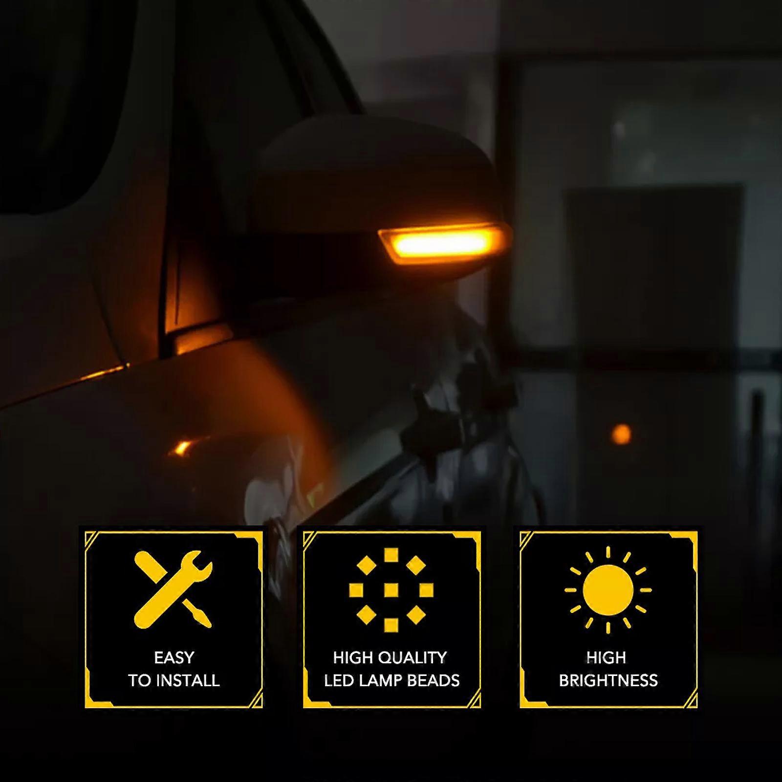 Dynamic Side Mirror Indicator Turn Signal Lights for Ford Focus 3 MK3 ...