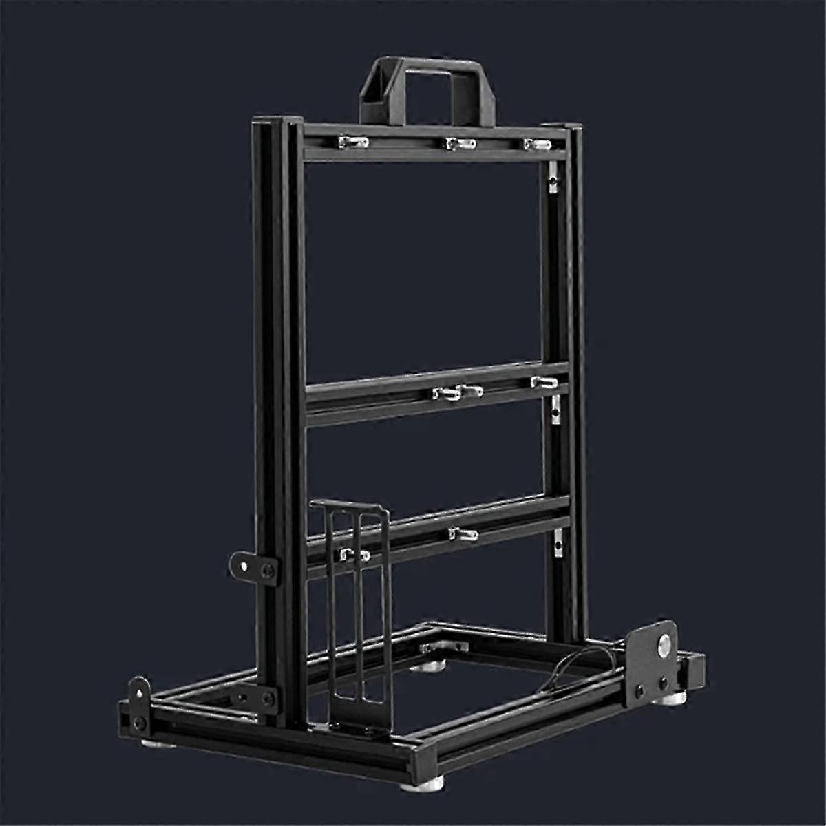 Aluminium Open Frame Case Stöd ATX/M-ATX Moderkort GPU-fäste ...