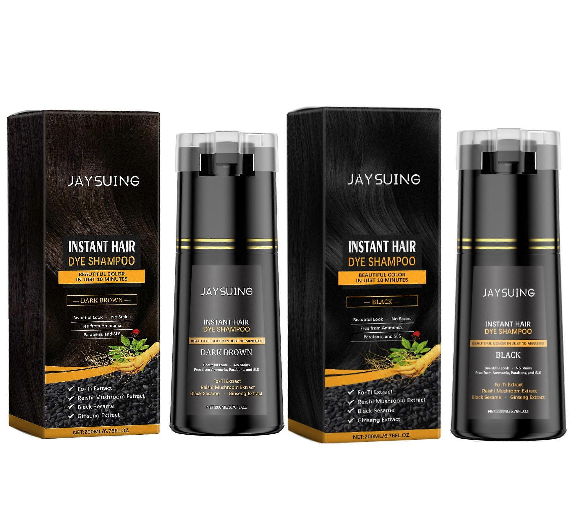 Hair Dye shampoo,Instant Dye Shampoo 3 in 1 Hair Color Shampoo Long ...