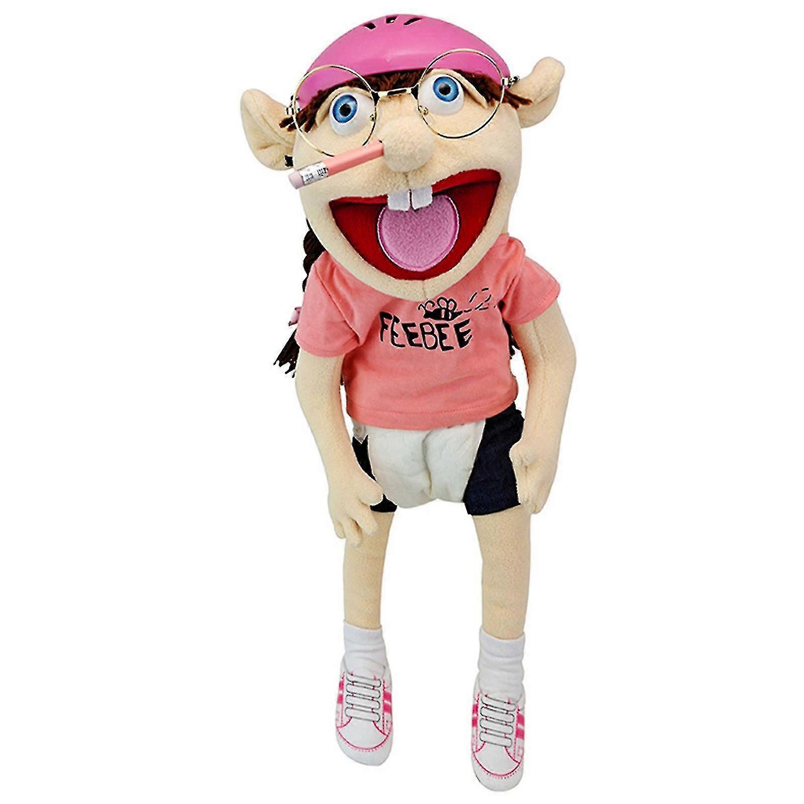 Jeffy Plush Toy 60cm Jeffy Hat Hand Puppet Game Stuffed Doll Gifts ...