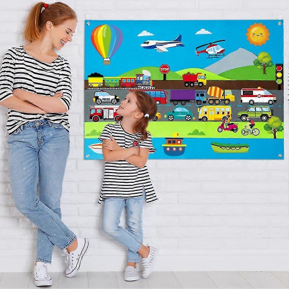 Large Flannel Felt Storyboard Set for Toddlers - Early Learning Toys ...