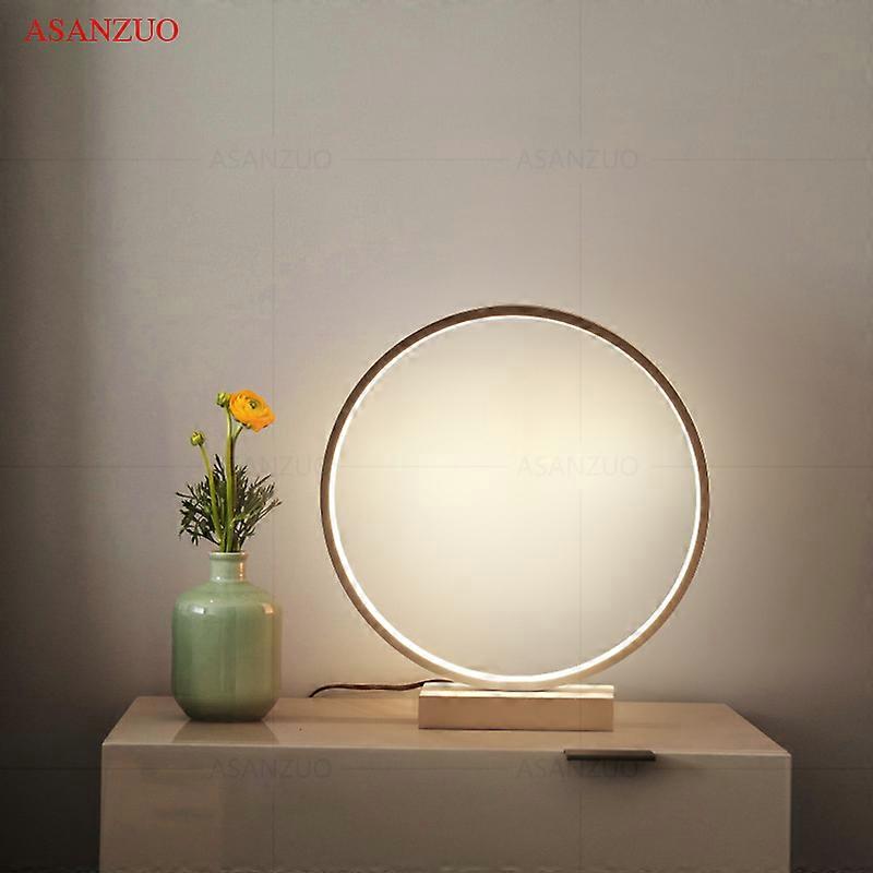 Ring Shaped LED Table Lamp, Modern Nordic Design, Indoor Decorative ...