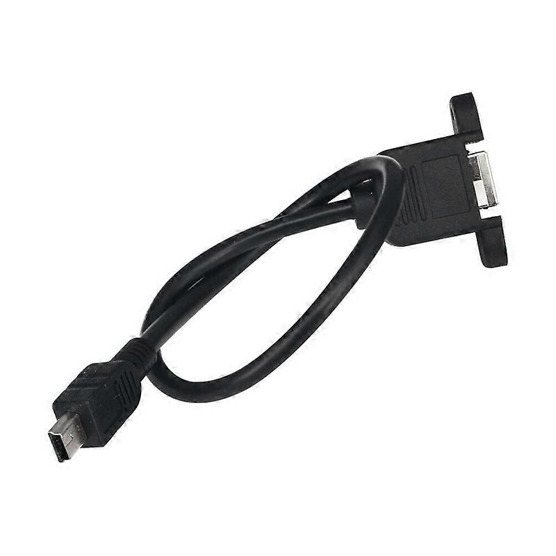 USB Type B USB-B Female with Panel Mount to Mini USB Plug Male Adapter ...