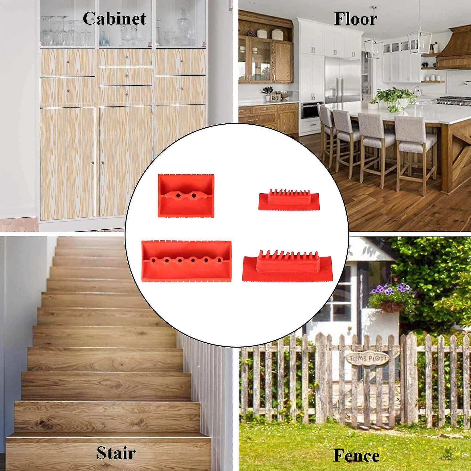 Set Of 4 Wood Grain Rubber Imitation Wood Grain Tool Wood Graining ...