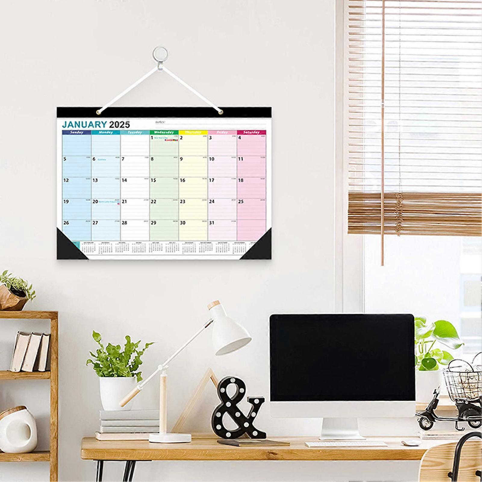 2025/01-2026/06 Calendar Wall Calendar with Hanging Holes Premium Paper ...