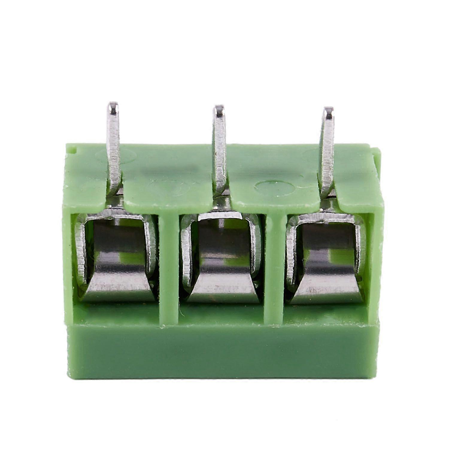 20 Pcs 3 Pin 5mm Pitch PCB Mount Screw Terminal Block AC 250V 8A ...