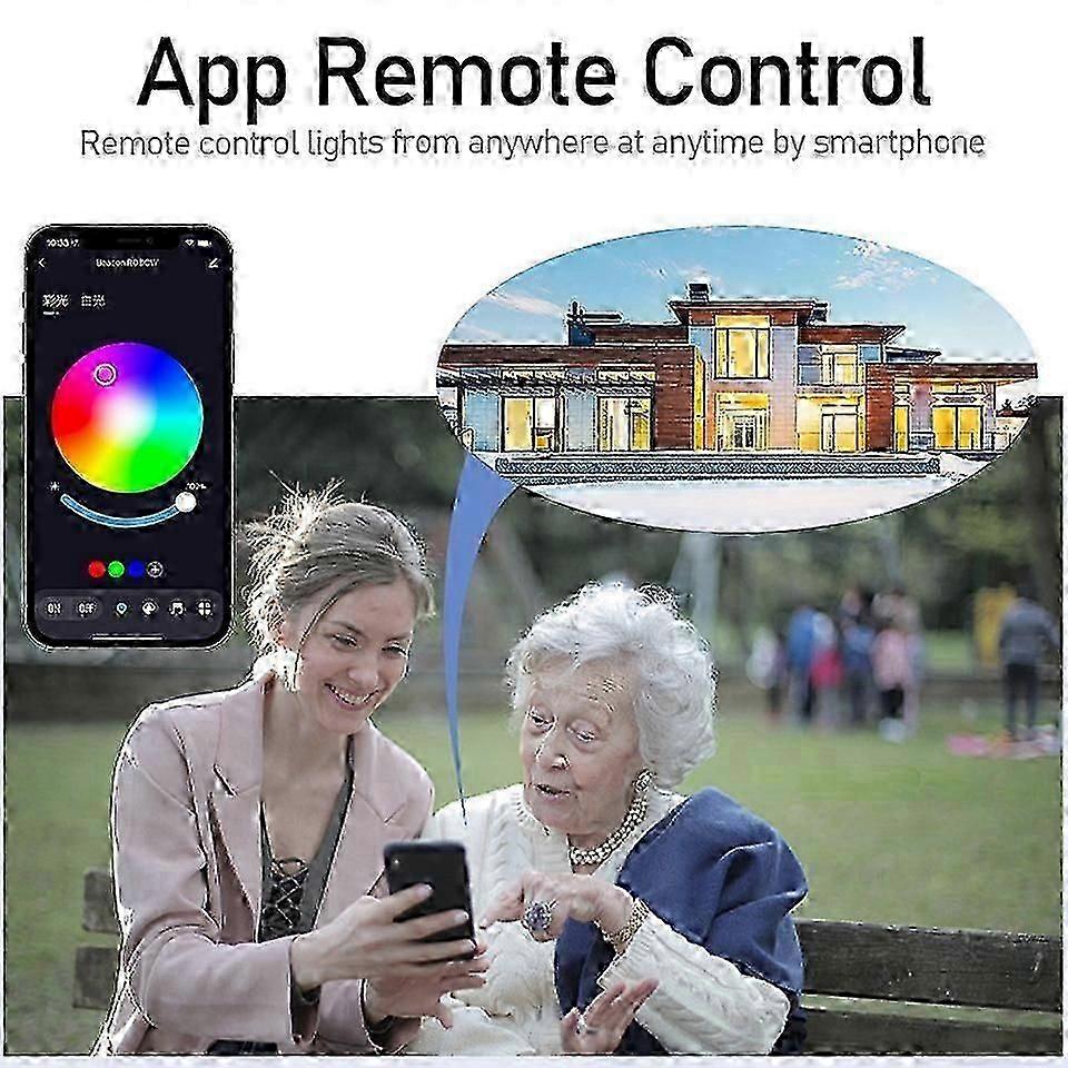 4 Pack Bluetooth Smart Downlights for Ceiling,Dimmable 10W LED Lights ...