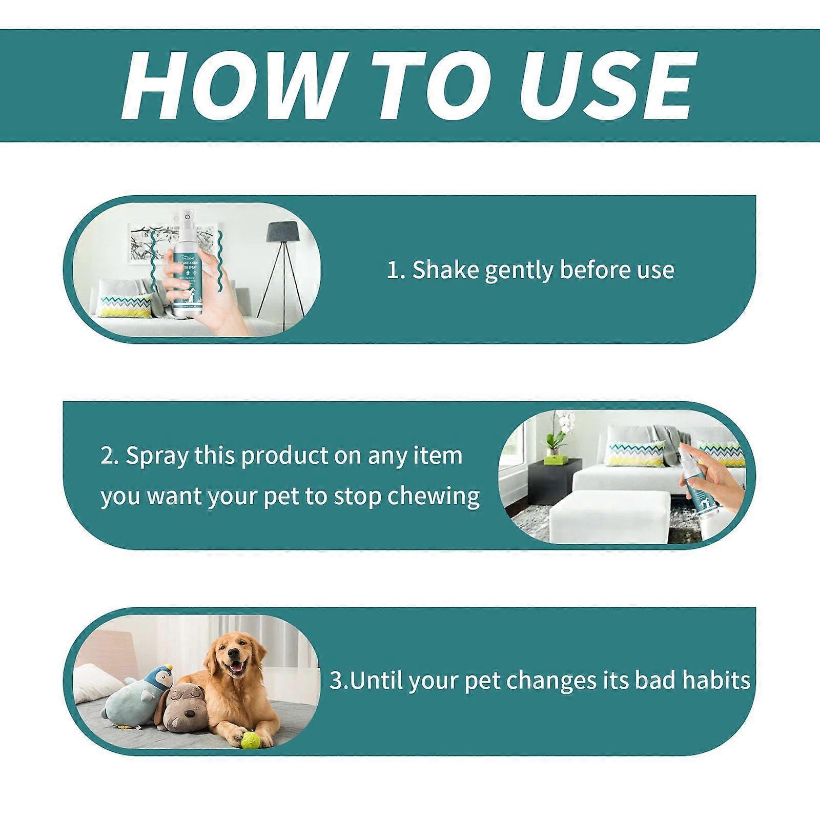 Corrective Chewing Spray For Pets, Anti-Cat/Dog Scratching Sofa Chewing ...