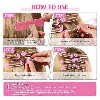 43 Pieces Foam Sponge Hair Rollers Set, Soft Sleeping Hair Curlers 0.59 ...