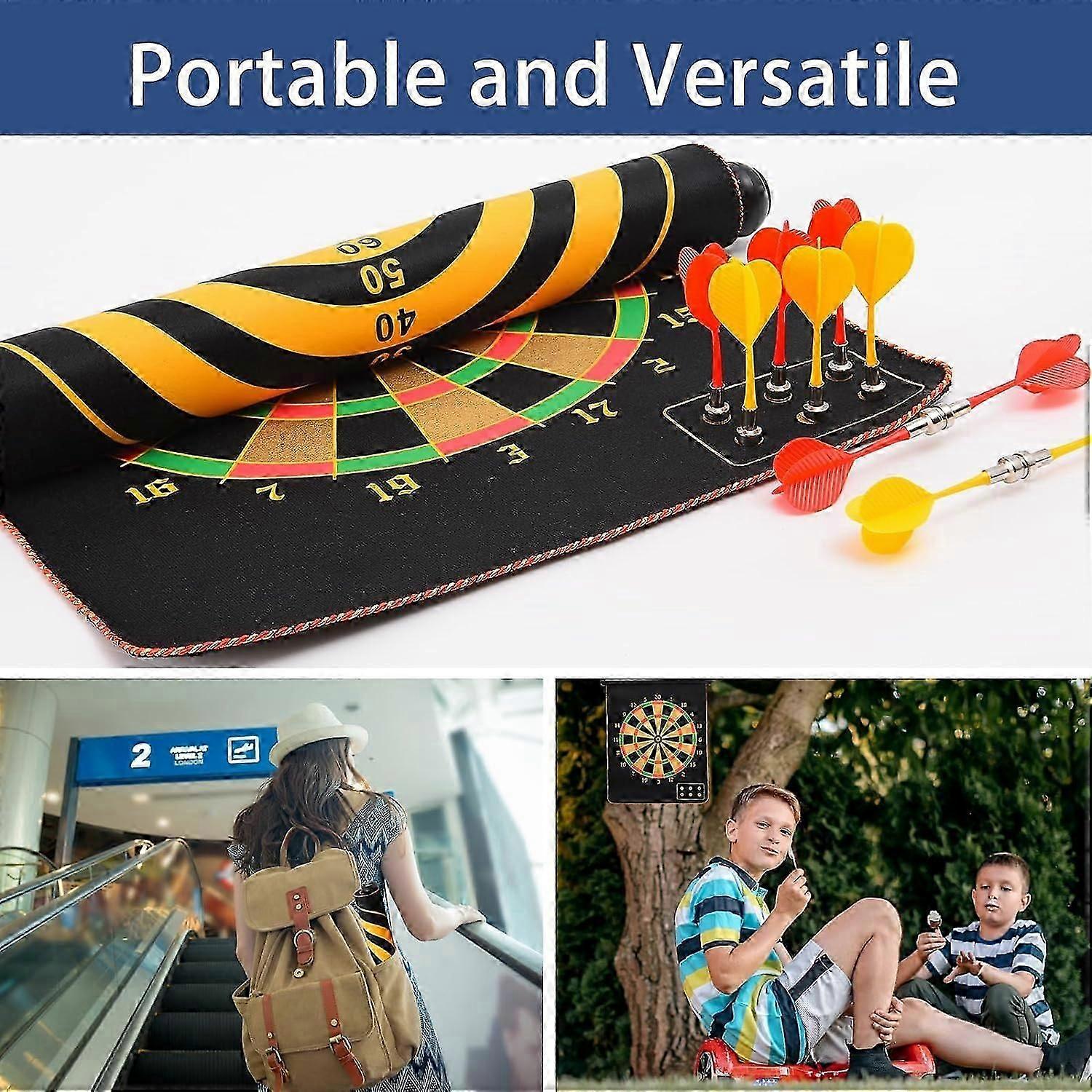 Magnetic Dart Board with 12pcs Magnetic Darts, Dart Boards for Adults ...