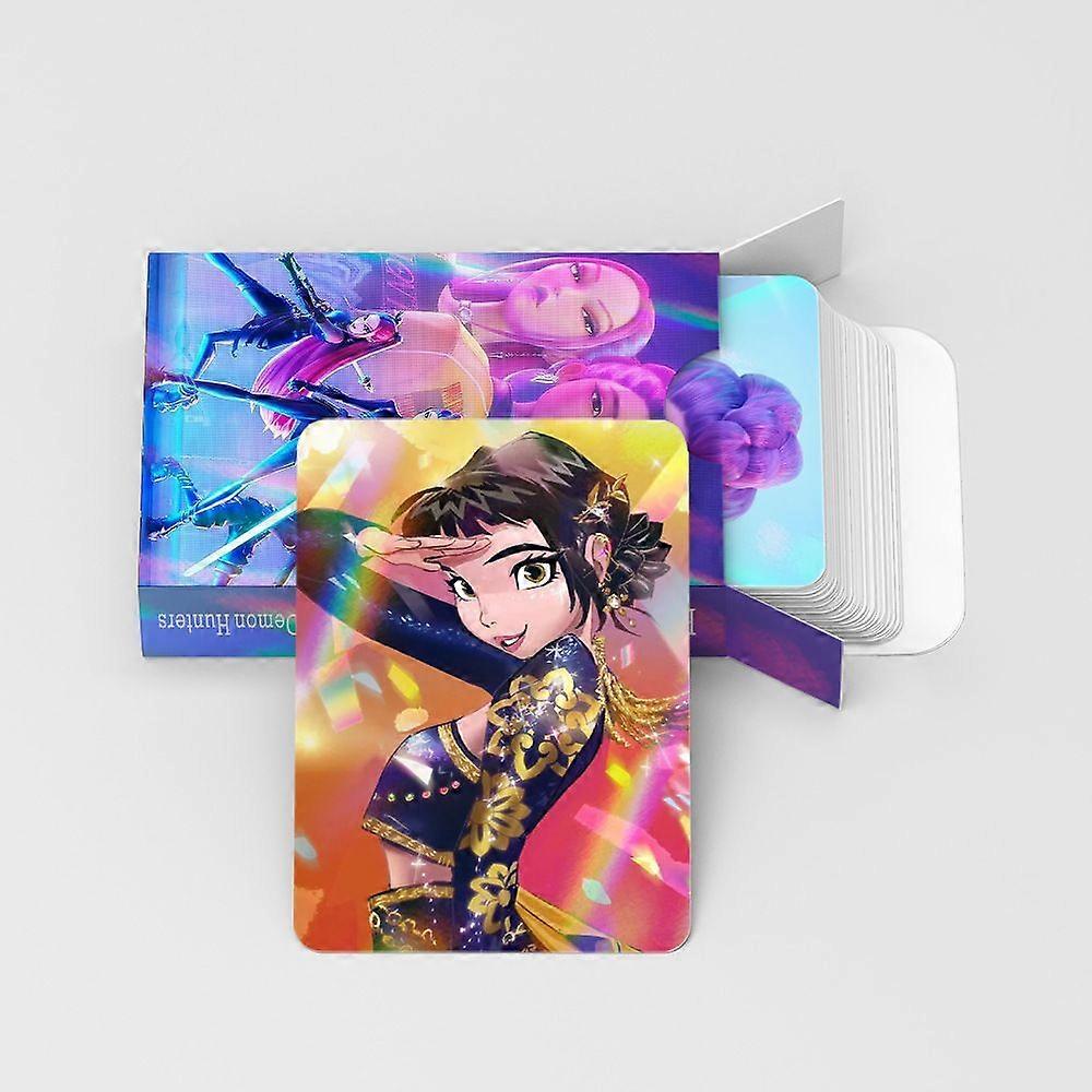 New 30-card set of laser-engraved K-POP Demon Hunters flash cards ...