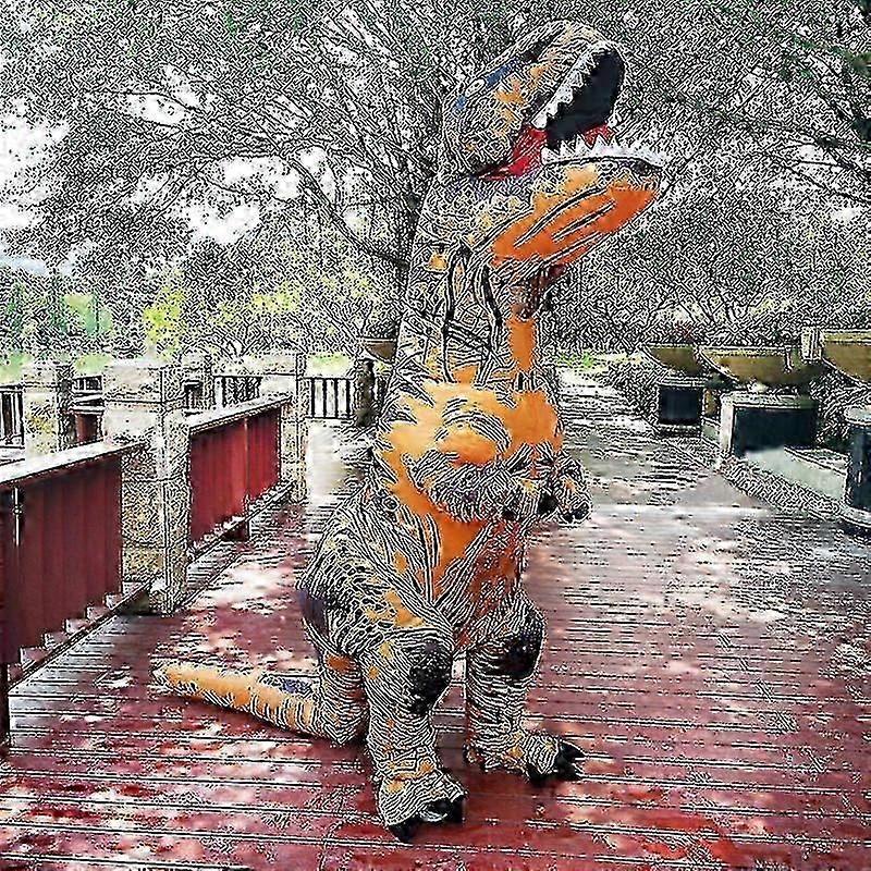 Inflatable T-Rex Dinosaur Costume for Adults & Kids, Halloween ...