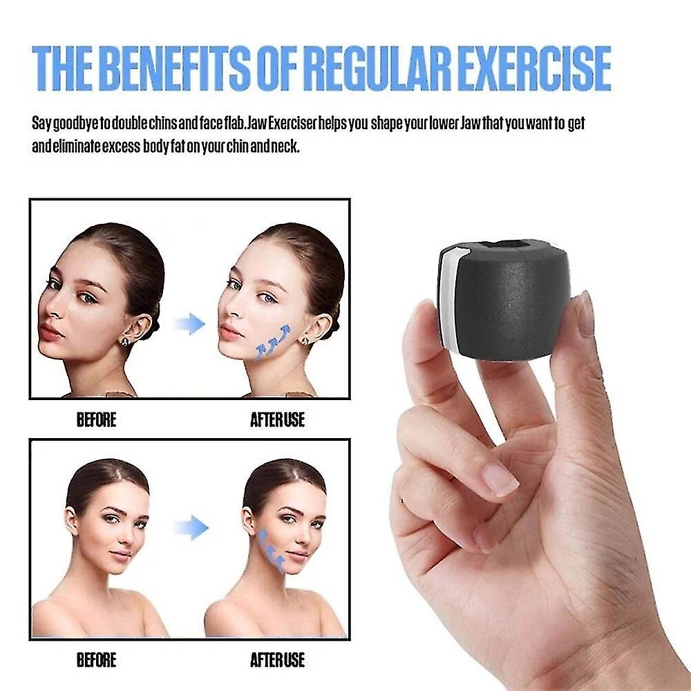 Jaw Trainer For Face, Reshaping Jawline, Toning Chin, Massaging Muscles ...