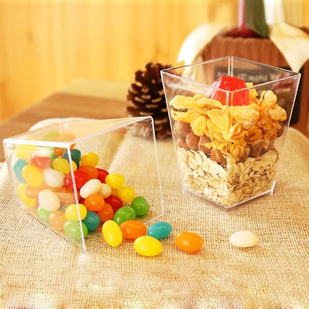 Mousse Cup Trapezoidal Square Cup Pudding Cup Wood Bran Cup Tiramisu ...