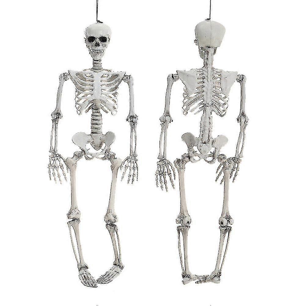 90cm Full Size Poseable Human Prop Skeleton Party Haunted House ...