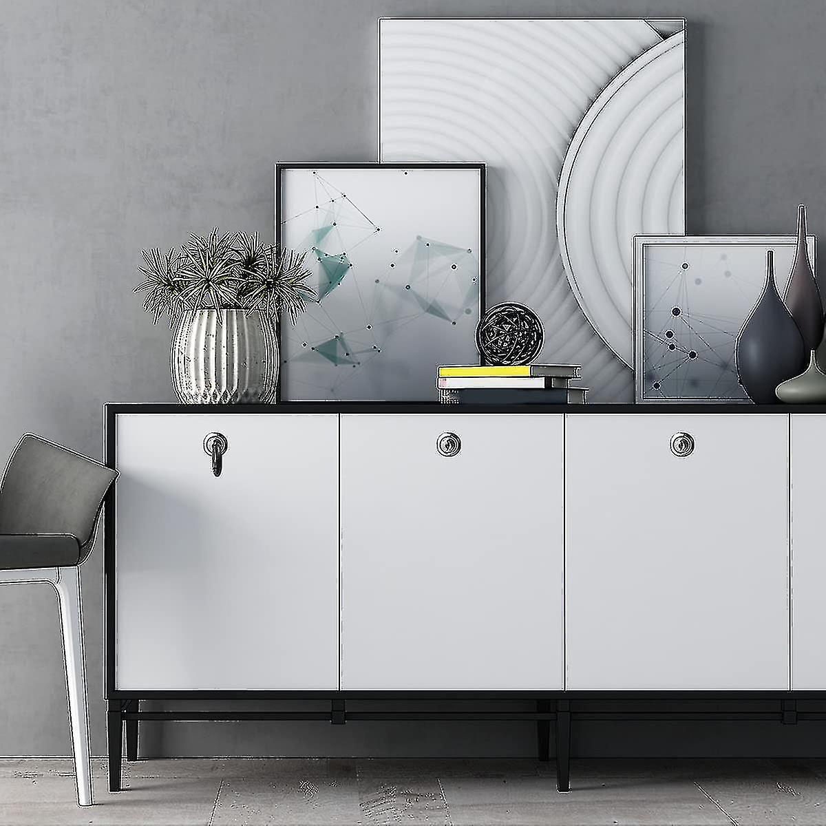 4 Pieces Cam Cabinet Lock With 2 Keys For Cabinet Door, Cabinet,office ...