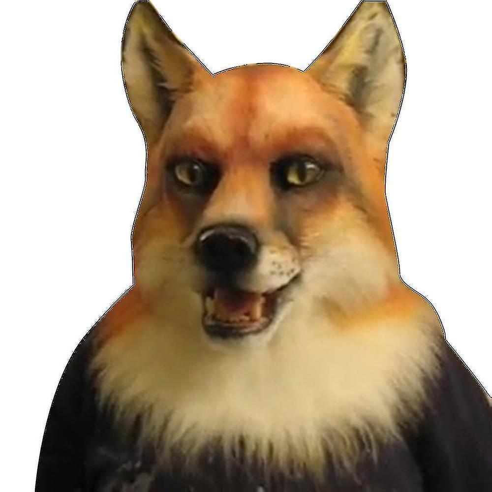 Wolf Mask Wolfman Latex Mask Werewolf Headwear Costume Mask Party Fox ...