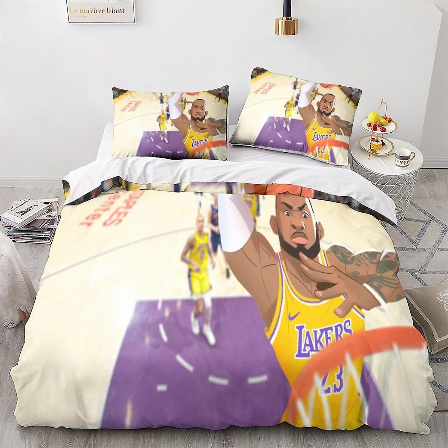 HOUKIG 3 Piece LeBron James Comforter Set 3D Basketball Superstars ...