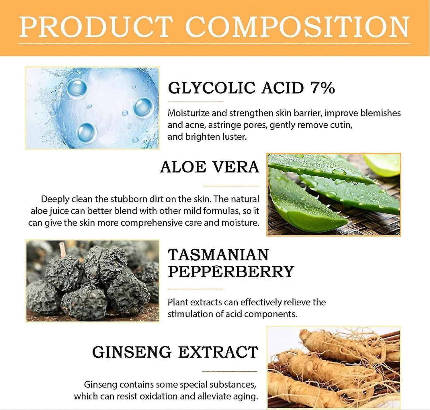 Glycolic Acid 7% Toner, Glycolic Acid Toning Solution for Diminished ...