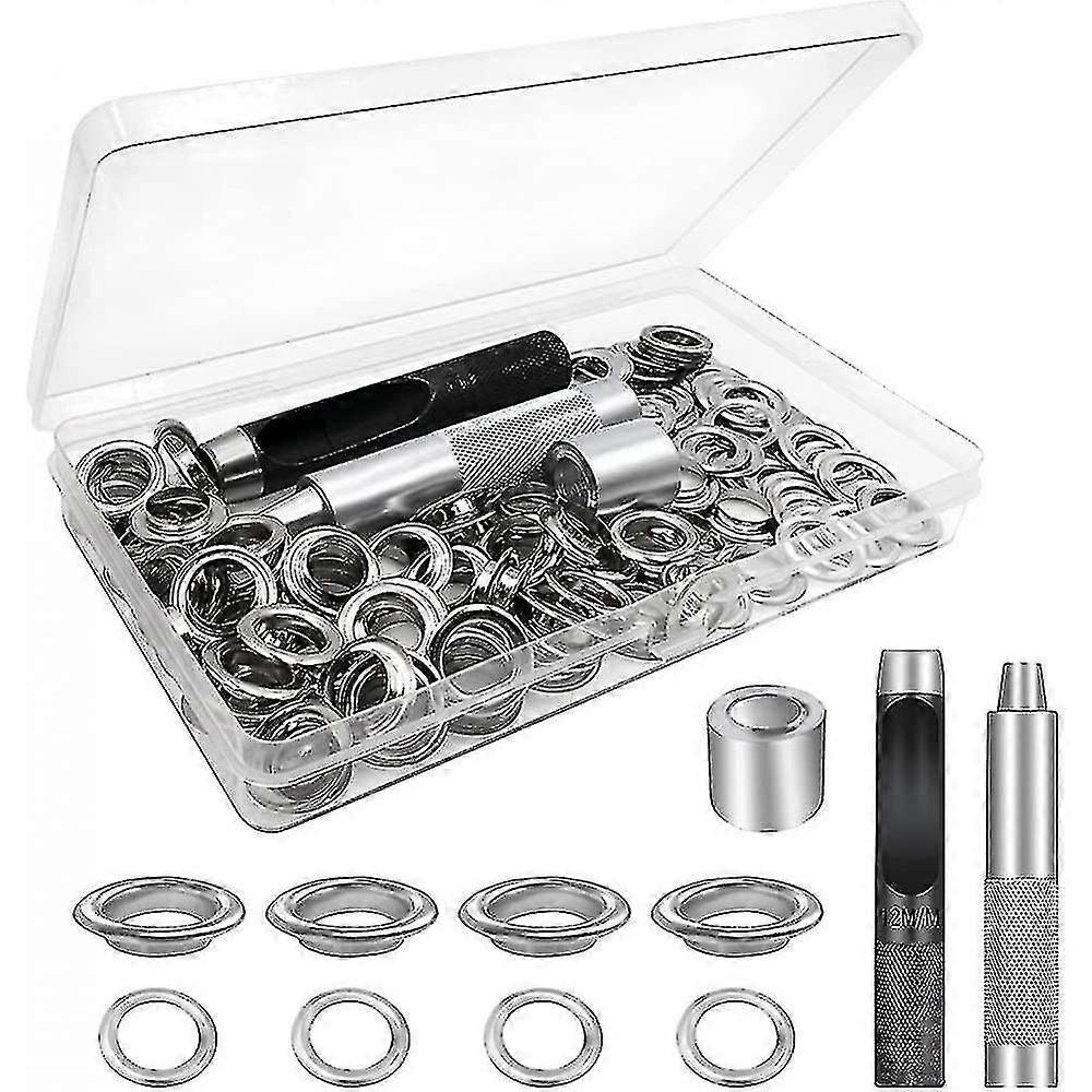 Eyelet Tool Kit, 100 Set Eyelets, Tarpaulin Eyelets, Grommet Eyelets ...
