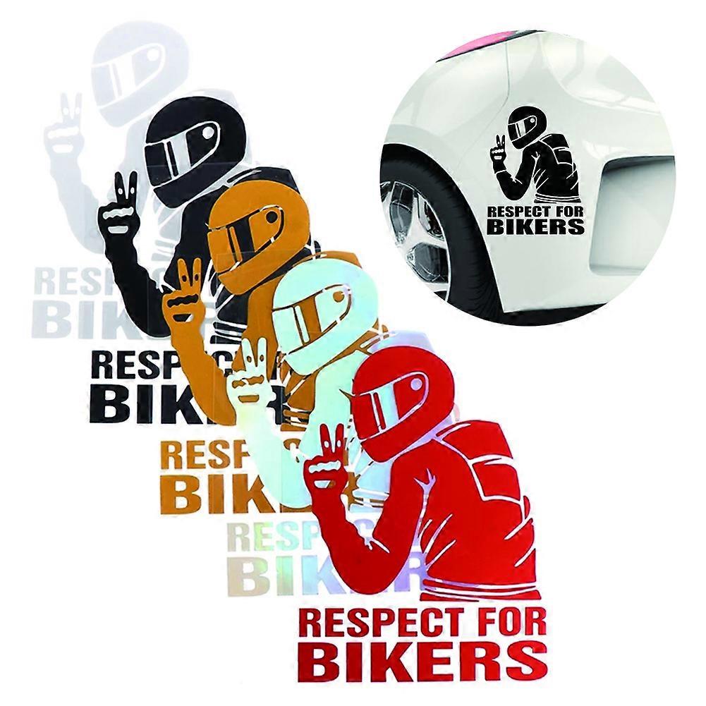 Pet Motorcycle Sticker Respect For Bikers And Biker On Board Reflective ...