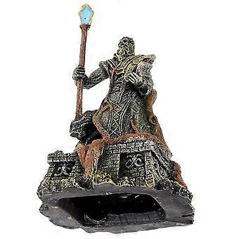 Poseidon Aquarium Decorations God of the Sea Fish Tank Resin Pharaoh ...