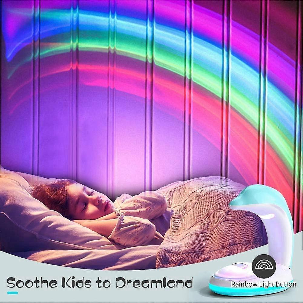 Rainbow projector, ideal children's night light, rechargeable LED ...