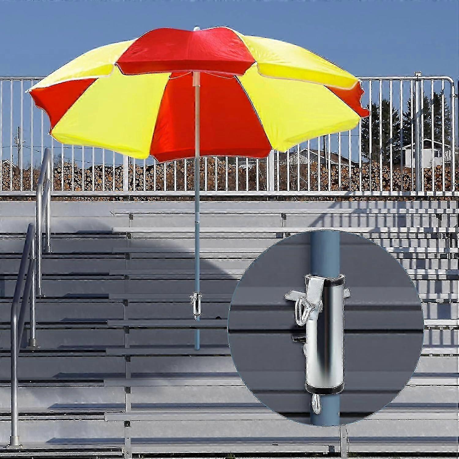 Deck Umbrella Clamp, Patio Balcony Umbrella Stand Clip, Parasol Holder ...