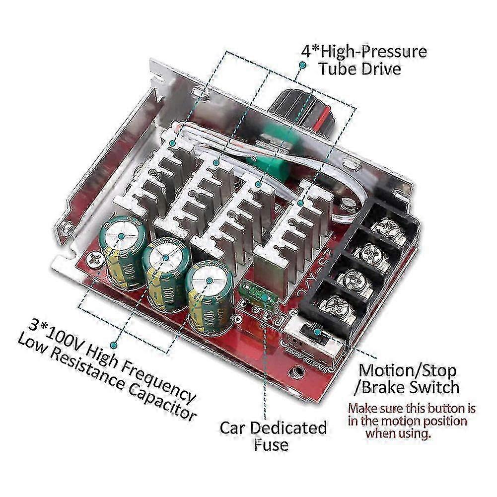 7-70V 30A PWM DC Motor Speed Controller Switch Control 12V 24V 36V 48V ...