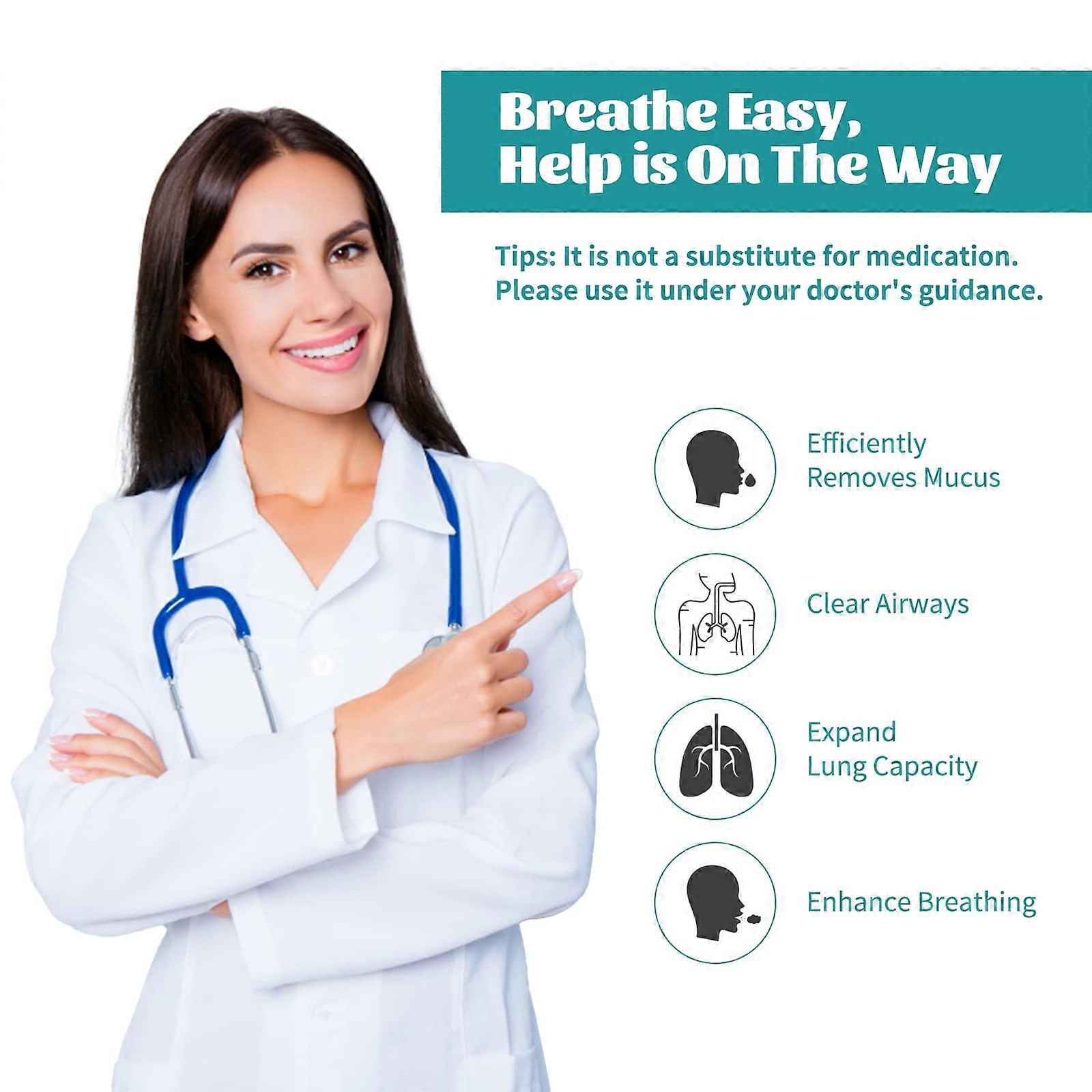 Lung Exerciser & Mucus Removal Device,Breathing Aid Expands Airway ...