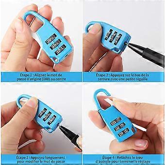 Pcs Small 3-Digit Code Padlock, Small Locker Code Lock Airplane ...