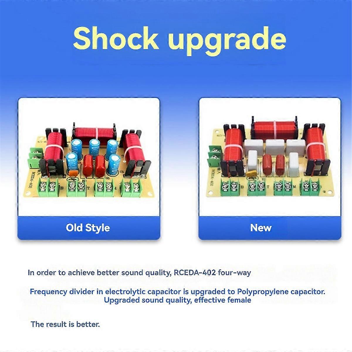 200W 4 Way Crossover Audio Speaker Crossover Dual Bass + Midrange ...