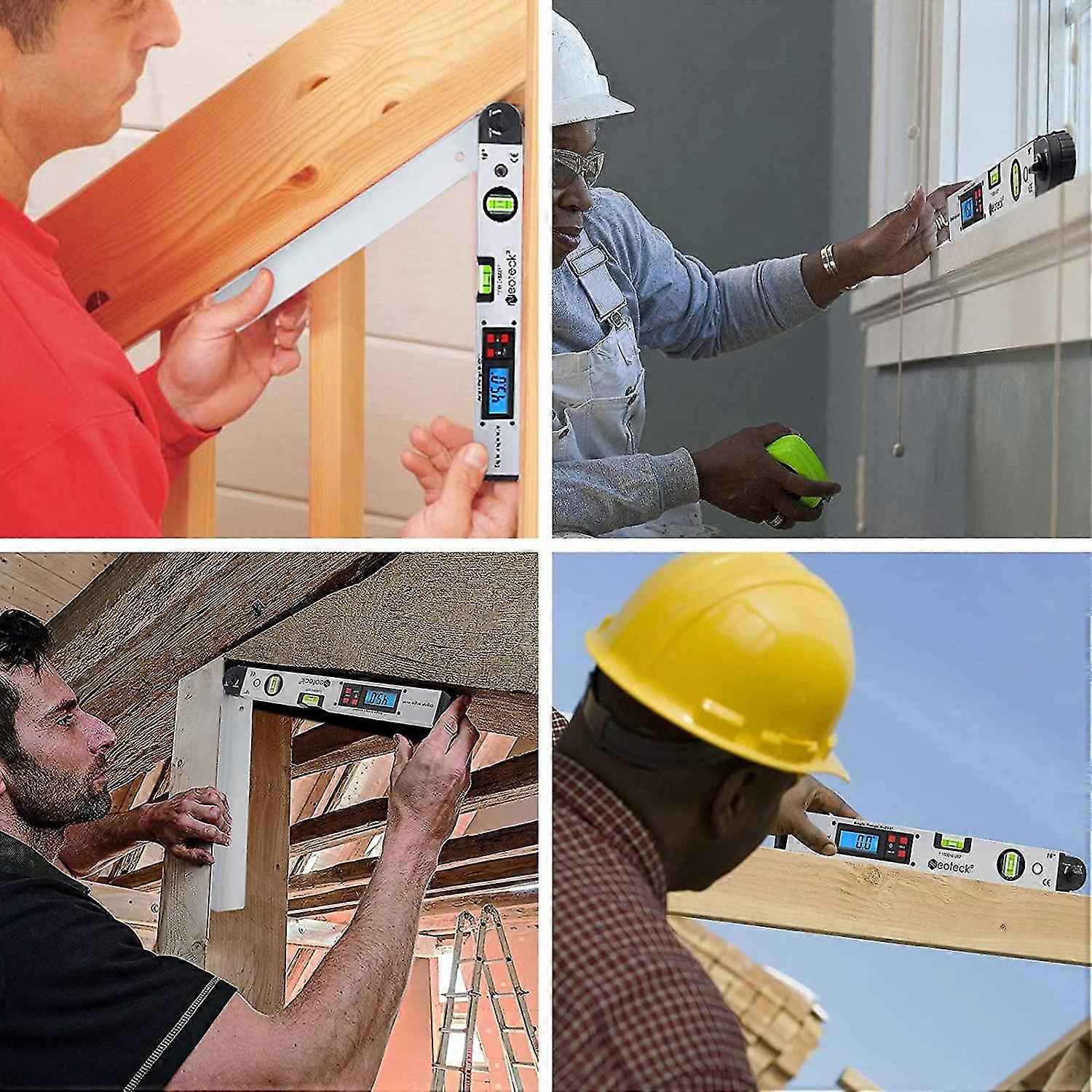 400mm/16inch 0~225 Digital Goniometer Digital Horizontal Angle Ruler ...