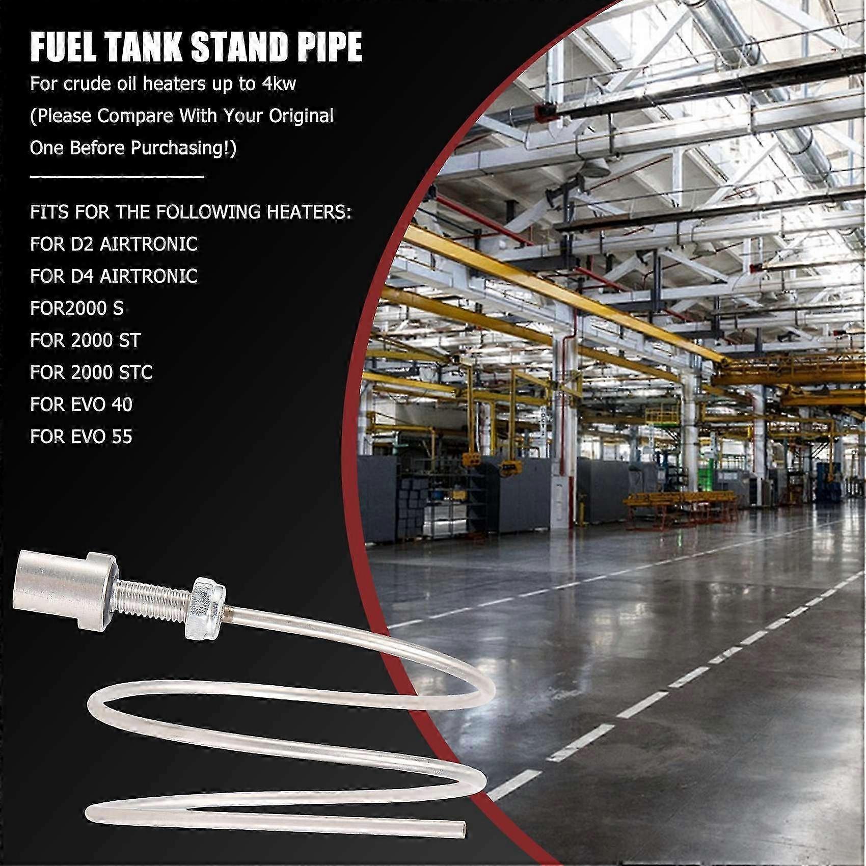 490mm Parking Heater Fuel Stand Pipe Fuel Tank Low Profile Standpipe ...
